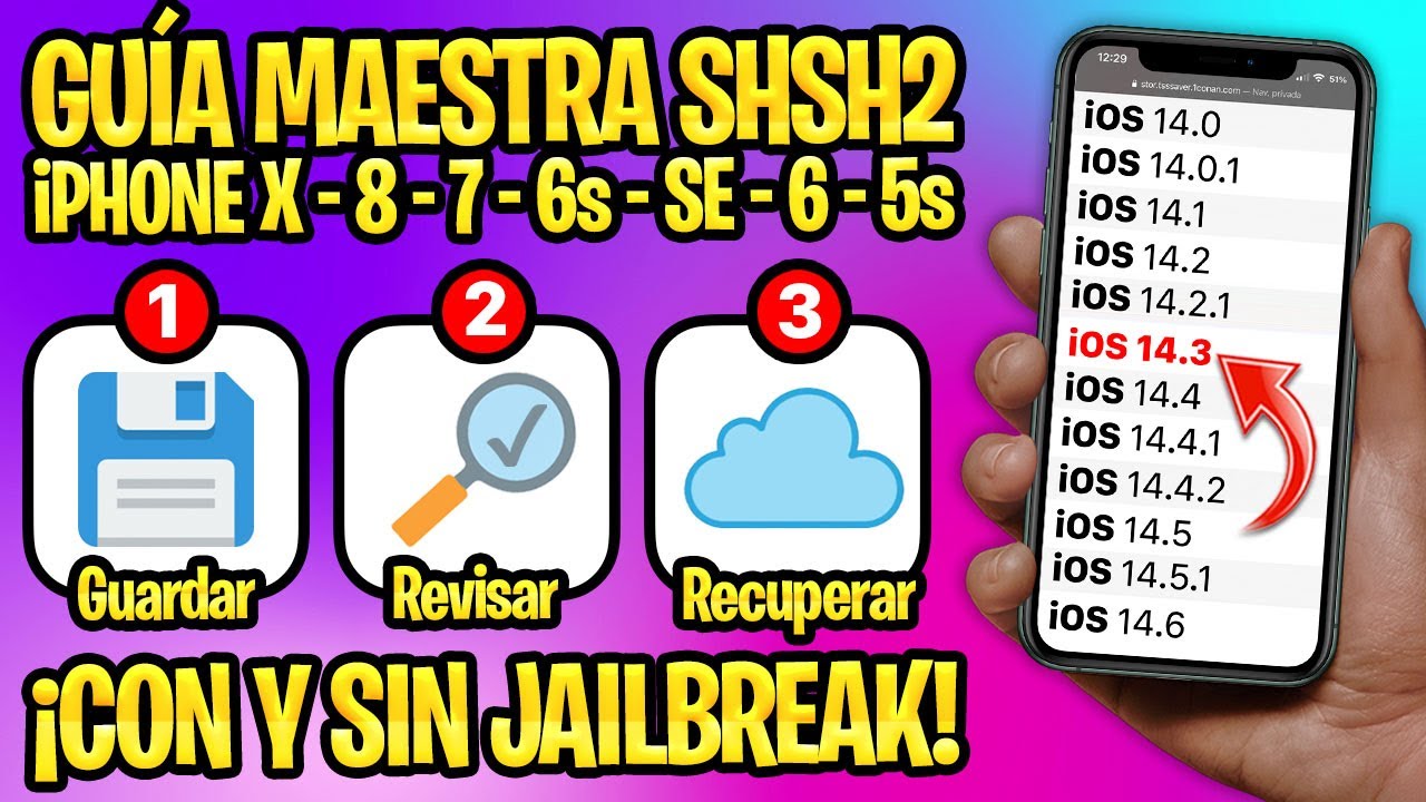 TUTORIAL CON y SIN PC SUBE/BAJA DE iOS CON TUS SHSH2 (A11 e inferiores) 【 2025 】 | Hacerlo Como