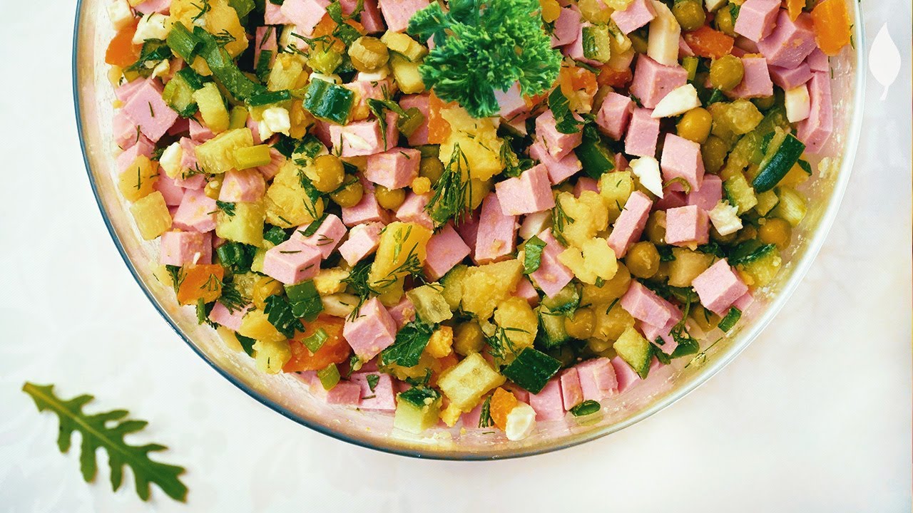 Receta de ensalada Olivier // ¿Cómo hacer una ensalada rusa Olivier ... Receta de ensalada Olivier // ¿Cómo hacer una ensalada rusa Olivier ...